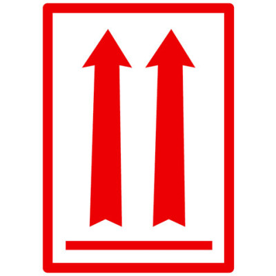 Packing Keep Upright Shipping Label: Barcode Giant